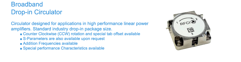 RF Circulator Isolator, Inc. – Broad Band Standard Circulators