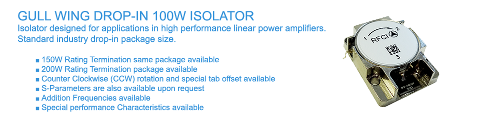 RF Circulator Isolator, Inc. – Gull Wing Isolators